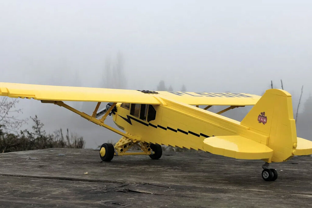 Check Out This Awesome LEGO MOC Of The Classic Piper J3 Cub On LEGO Ideas