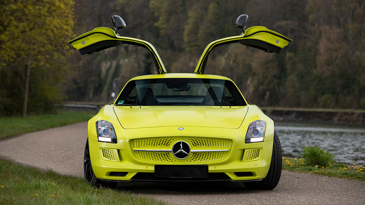 Super Rare 2013 Mercedes-Benz SLS AMG Coupe Electric Drive Has Been Put ...