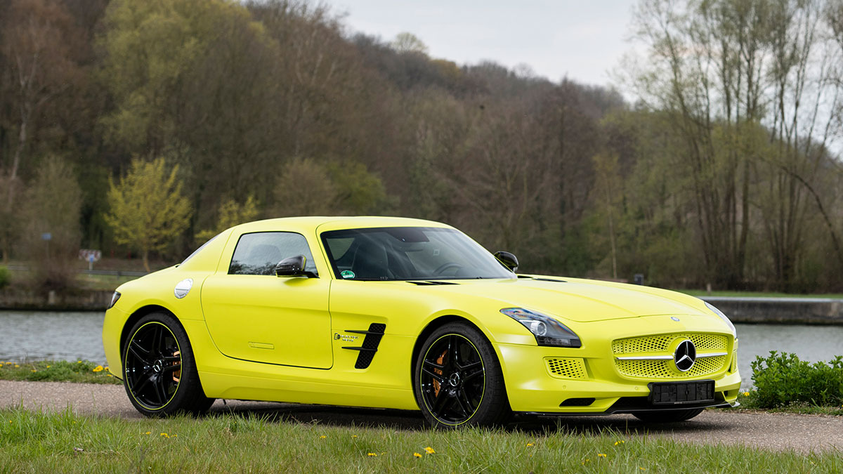Super Rare 2013 Mercedes-Benz SLS AMG Coupe Electric Drive Has Been Put ...