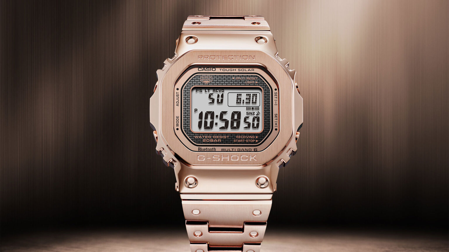 Rose Gold Ion Plated Finish Joins G-Shock’s Premium Full Metal Series