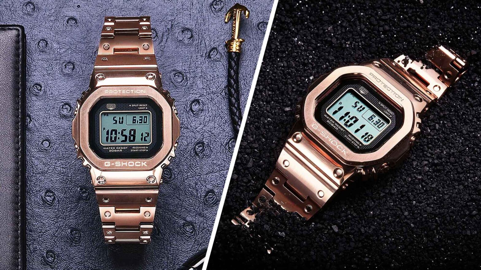 Rose Gold Ion Plated Finish Joins G-Shock’s Premium Full Metal Series