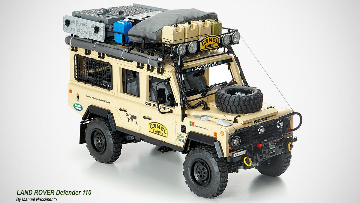 Check Out This Amazing Custom LEGO Land Rover Camel Trophy Defender ...