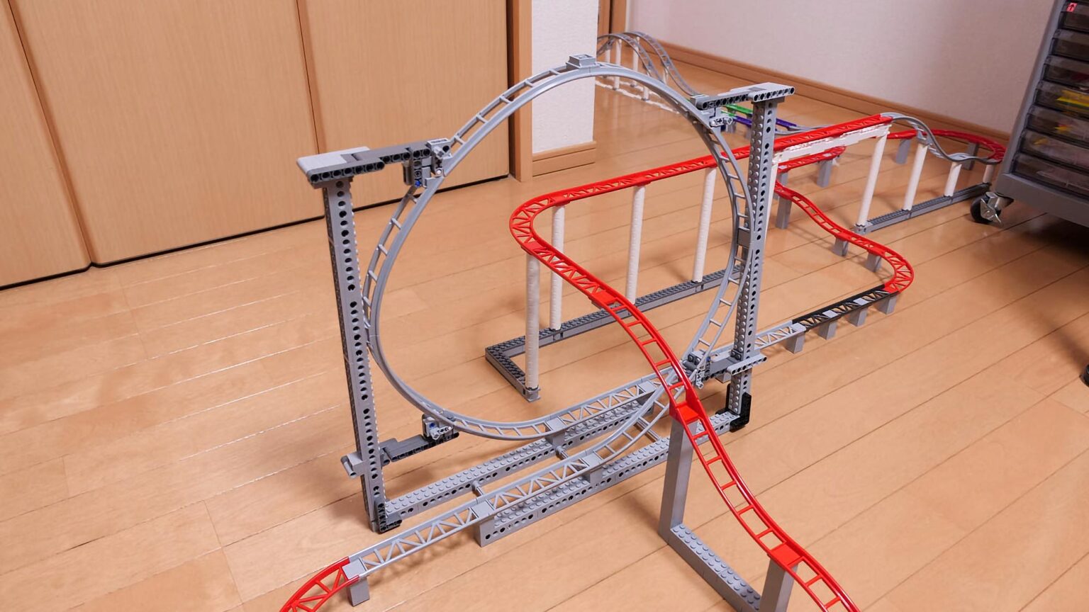 Take A Seat In This 202 Feet Custom LEGO Roller Coaster Track