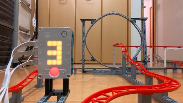 Take A Seat In This 202 Feet Custom LEGO Roller Coaster Track