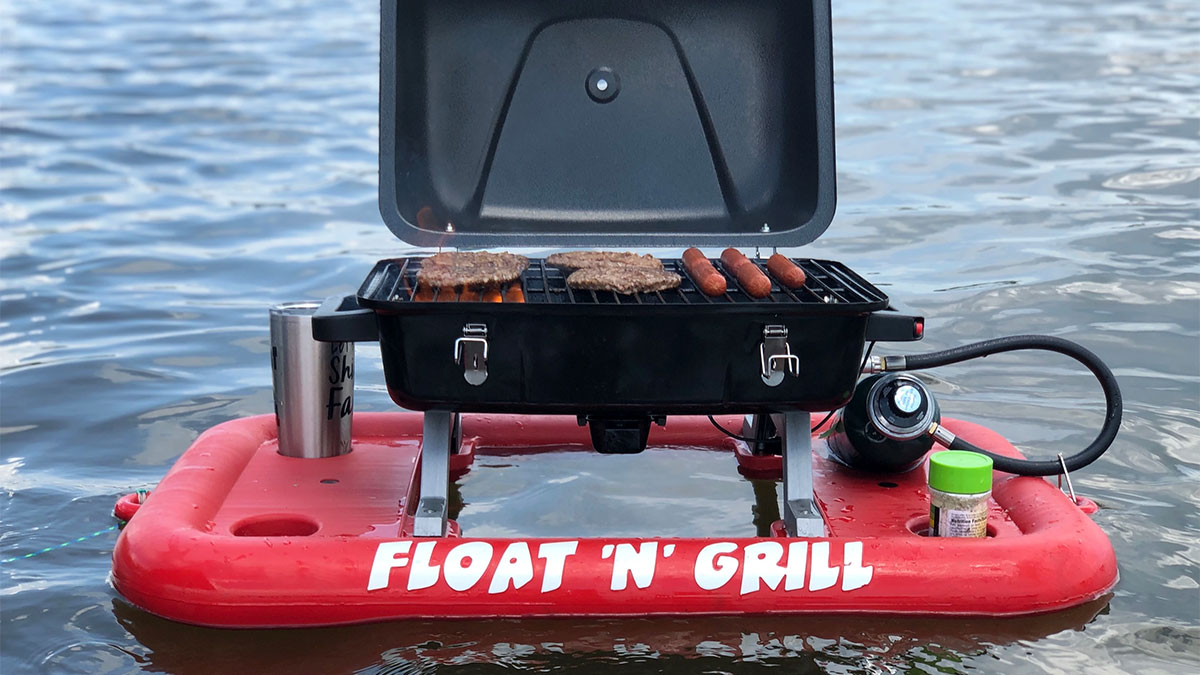 Float ’N’ Grill Portable Propane Grill Lets Your BBQ On The Water ...