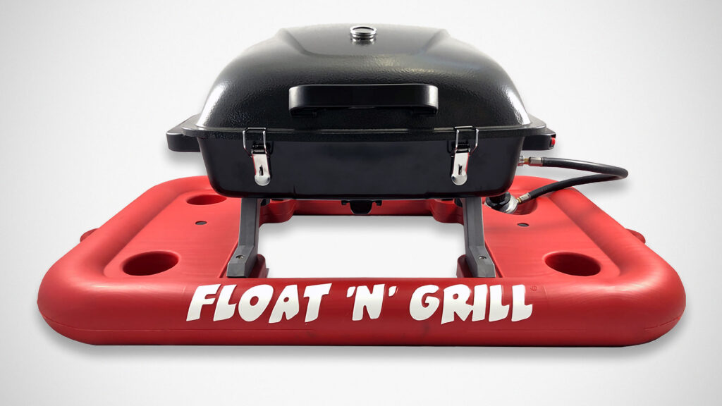 Float ’N’ Grill Portable Propane Grill Lets Your BBQ On The Water ...