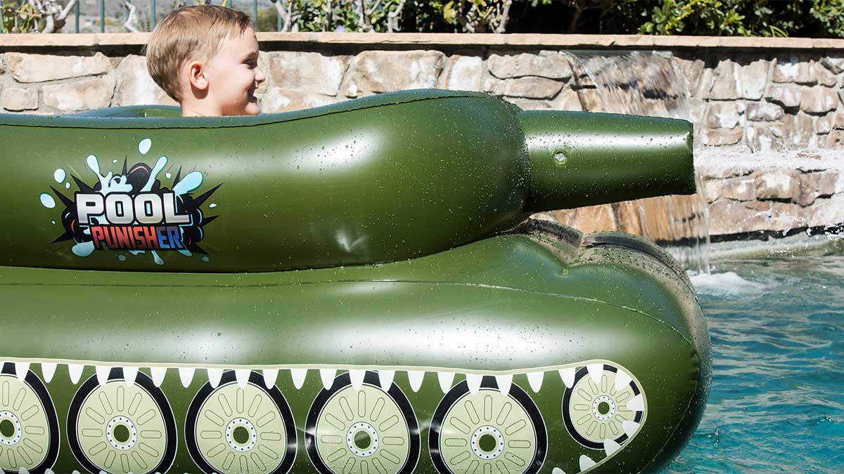 This Inflatable Tank Pool Toy Will Make Its Presence Felt With Its ...