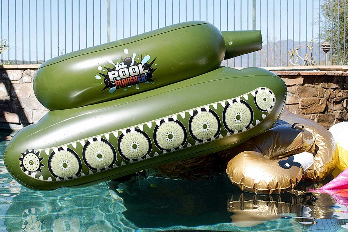 This Inflatable Tank Pool Toy Will Make Its Presence Felt With Its ...