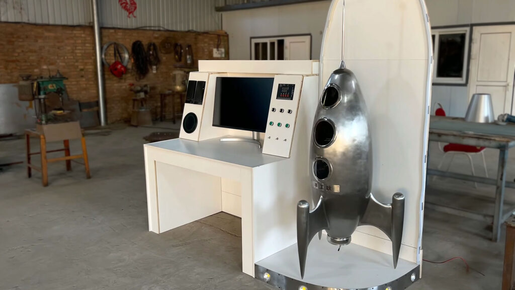 This Rocket Shape PC Setup Needs Actual Fire To Boot Up