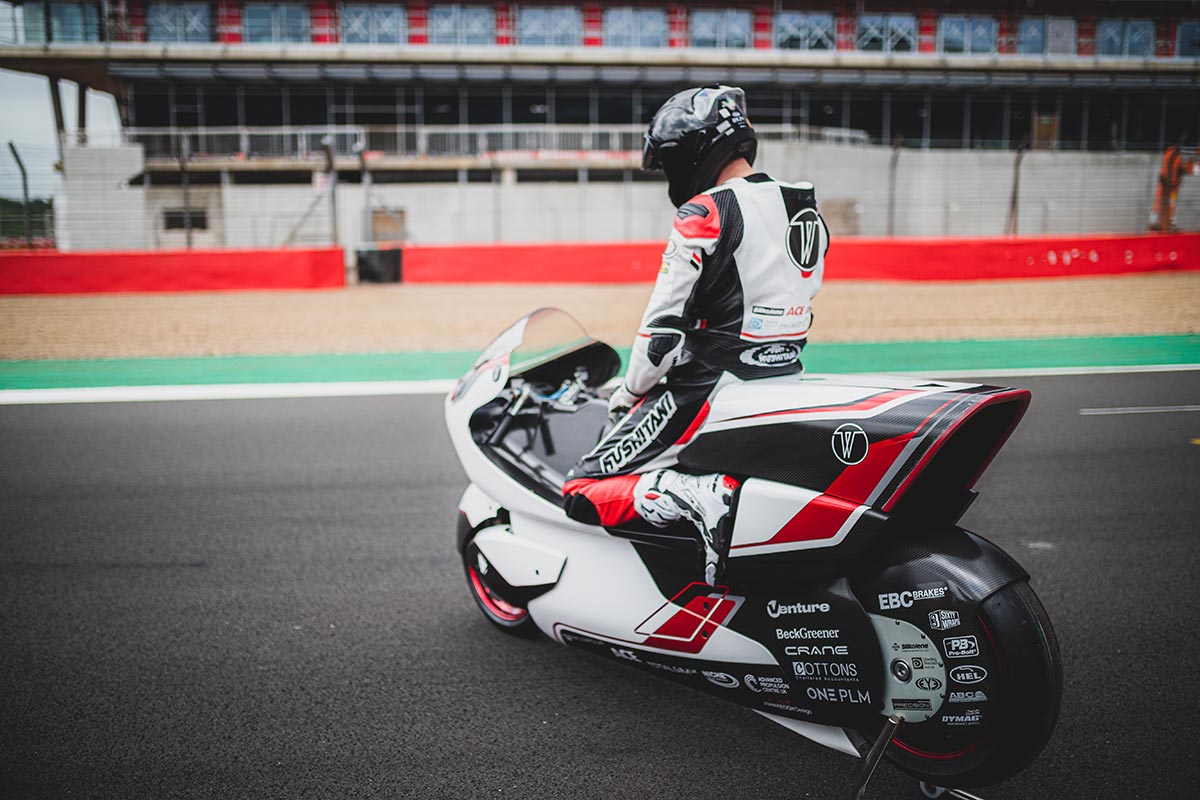 White Motorcycle Concepts Electric Motorcycle Has A Huge Hole That Runs ...