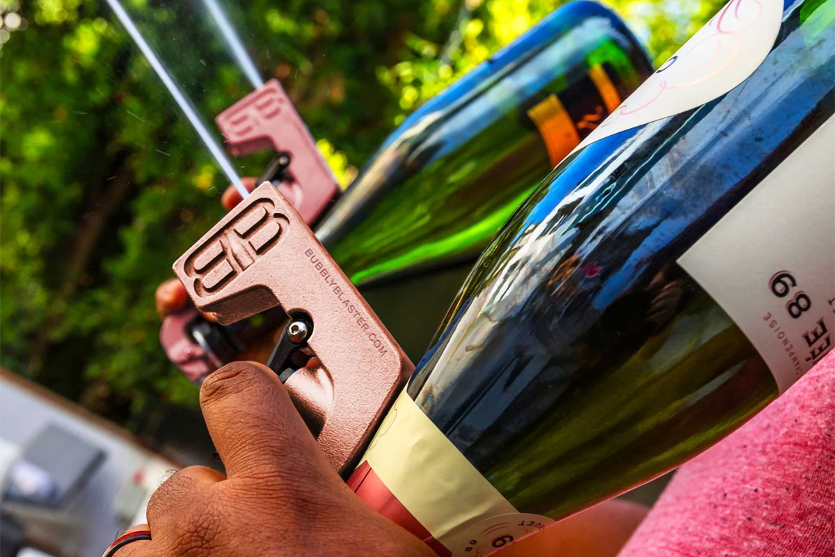 Bubbly Blaster Turns Champagne Into A Water Gun That Shoots, Well ...