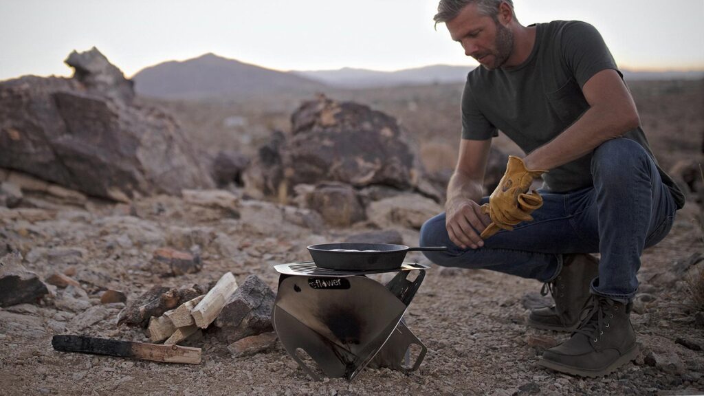 Fireflower Spark Is A Go Anywhere, Flat-packed Firepit And Grill Combo