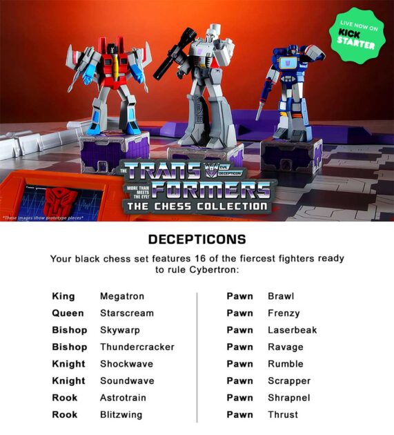 The Transformers Gen-1 Chess Set Is A US$600 Official Transformers ...