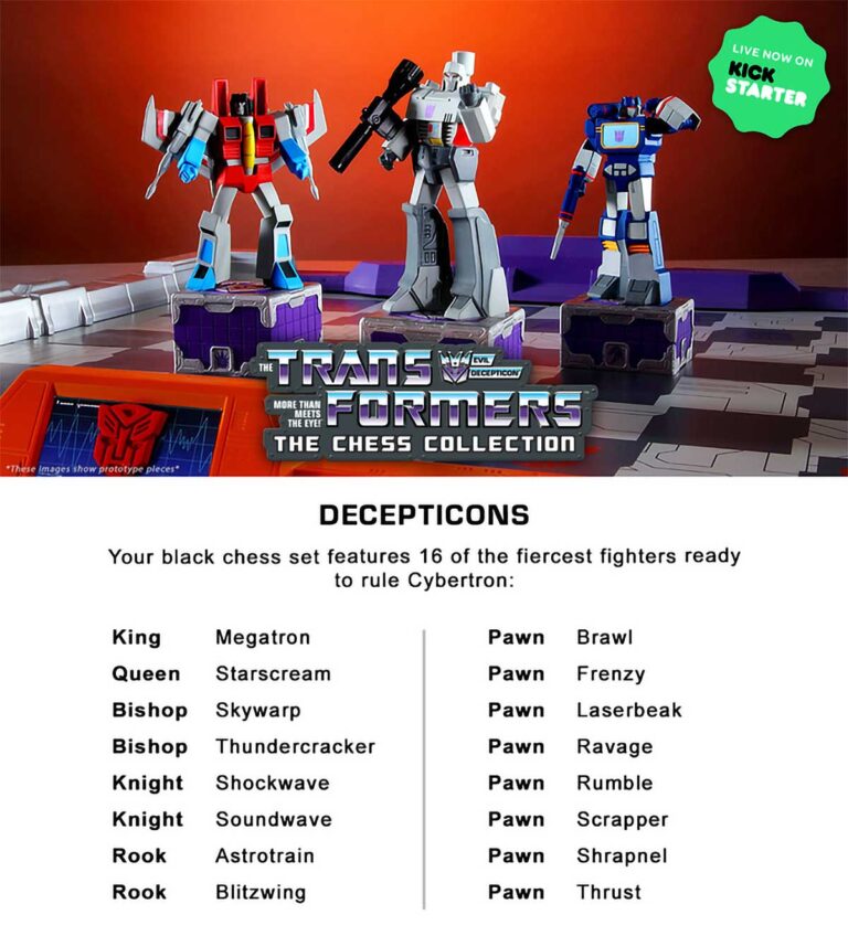 The Transformers Gen-1 Chess Set Is A US$600 Official Transformers ...