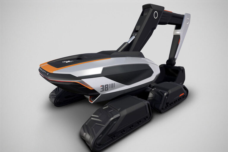 This Futuristic Excavator Is Part Of An Autonomous Construction System ...