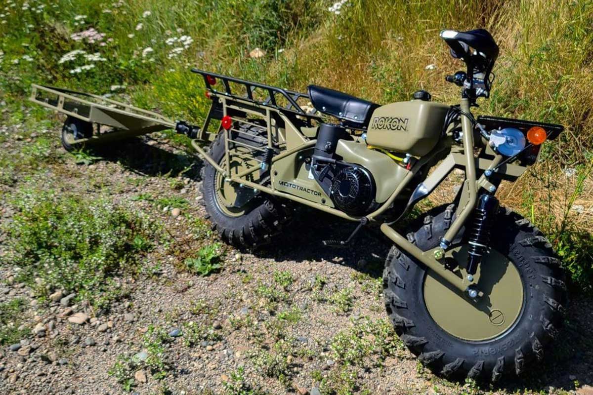 Add A Side Car Or A Trailer And The Rokon 2x2 Off-road Motorcycles ...