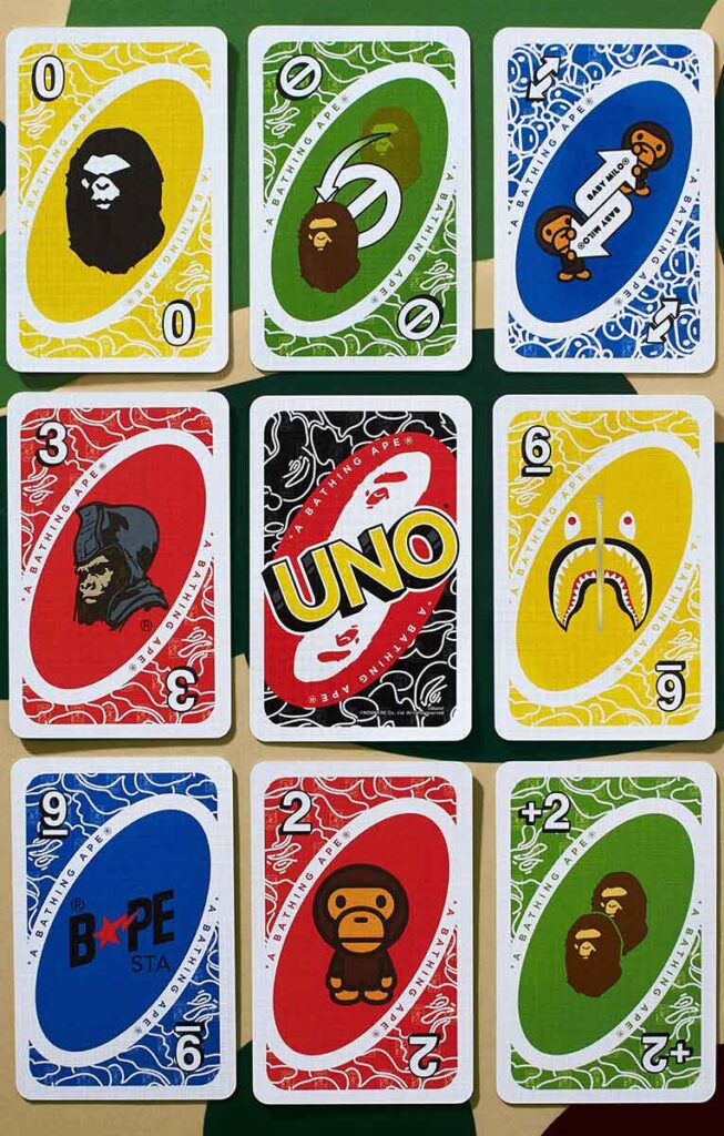 Mattel Teamed Up With BAPE For Special Deck Of UNO Cards And Tees