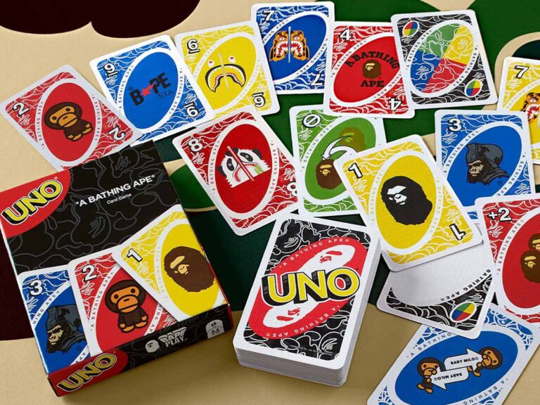 Mattel Teamed Up With BAPE For Special Deck Of UNO Cards And Tees