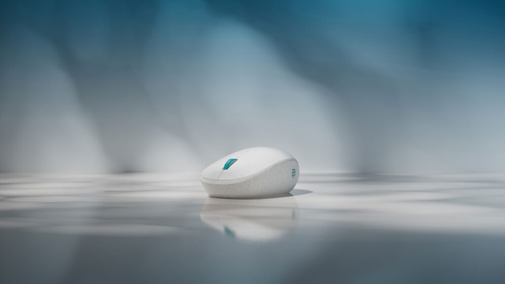 The Shell Of This Computer Mouse Uses 20% Recycled Ocean Plastic