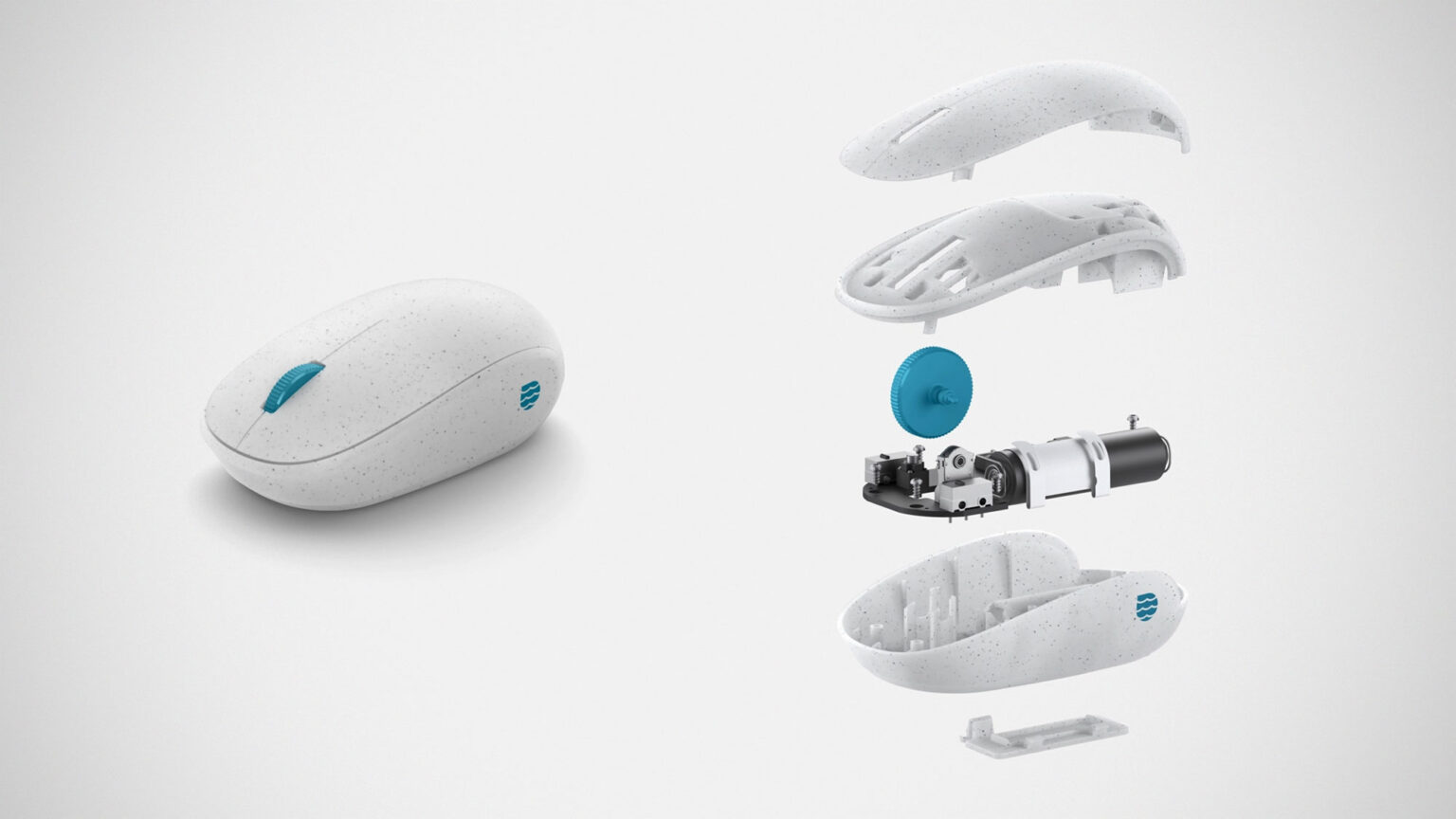 The Shell Of This Computer Mouse Uses 20% Recycled Ocean Plastic