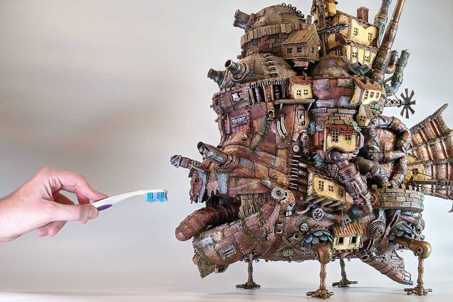 This Howl’s Moving Castle Sculpture Looks Like It Has Jump Straight Out ...