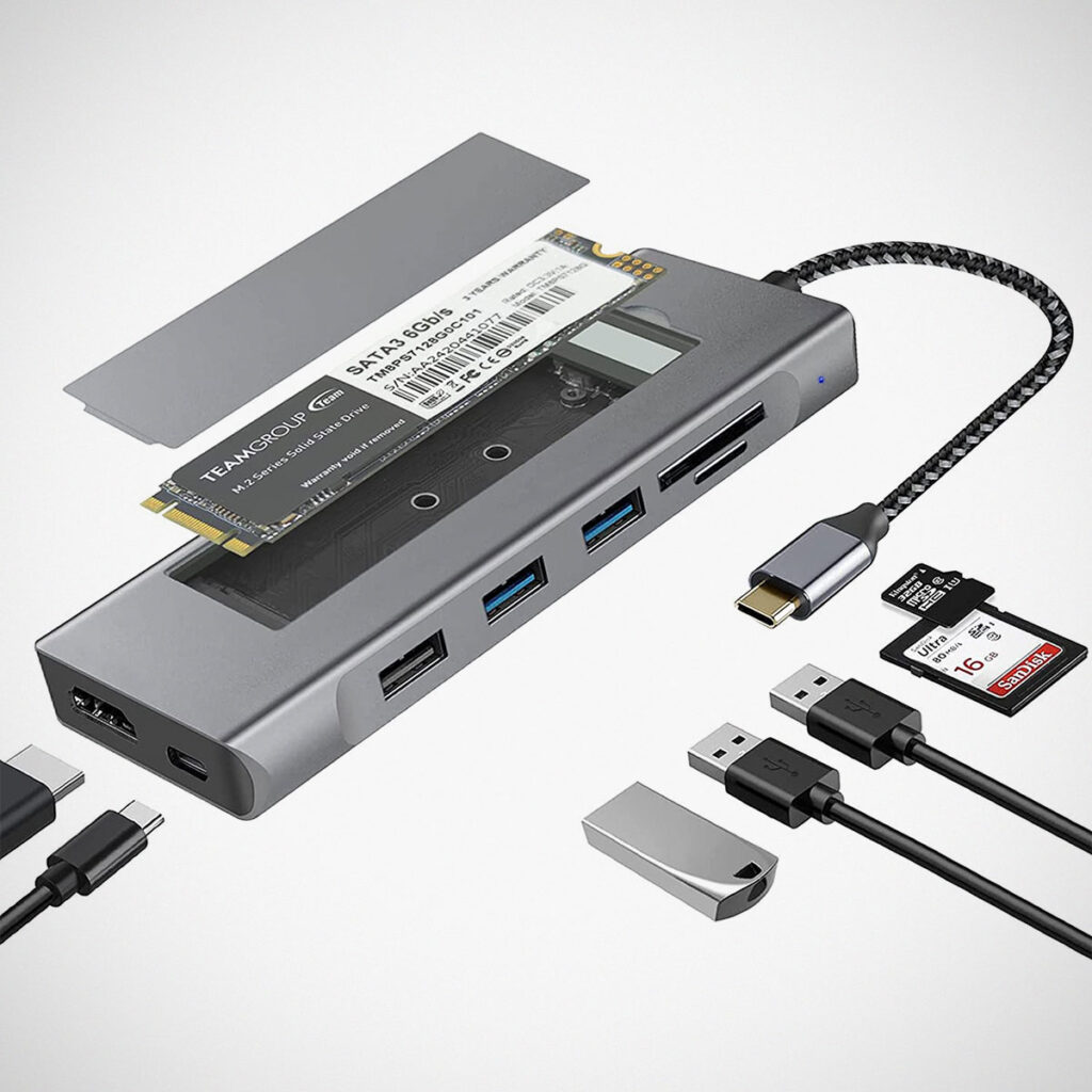 Here Are Some USB Hubs With Built-in SSD Enclosure/Storage
