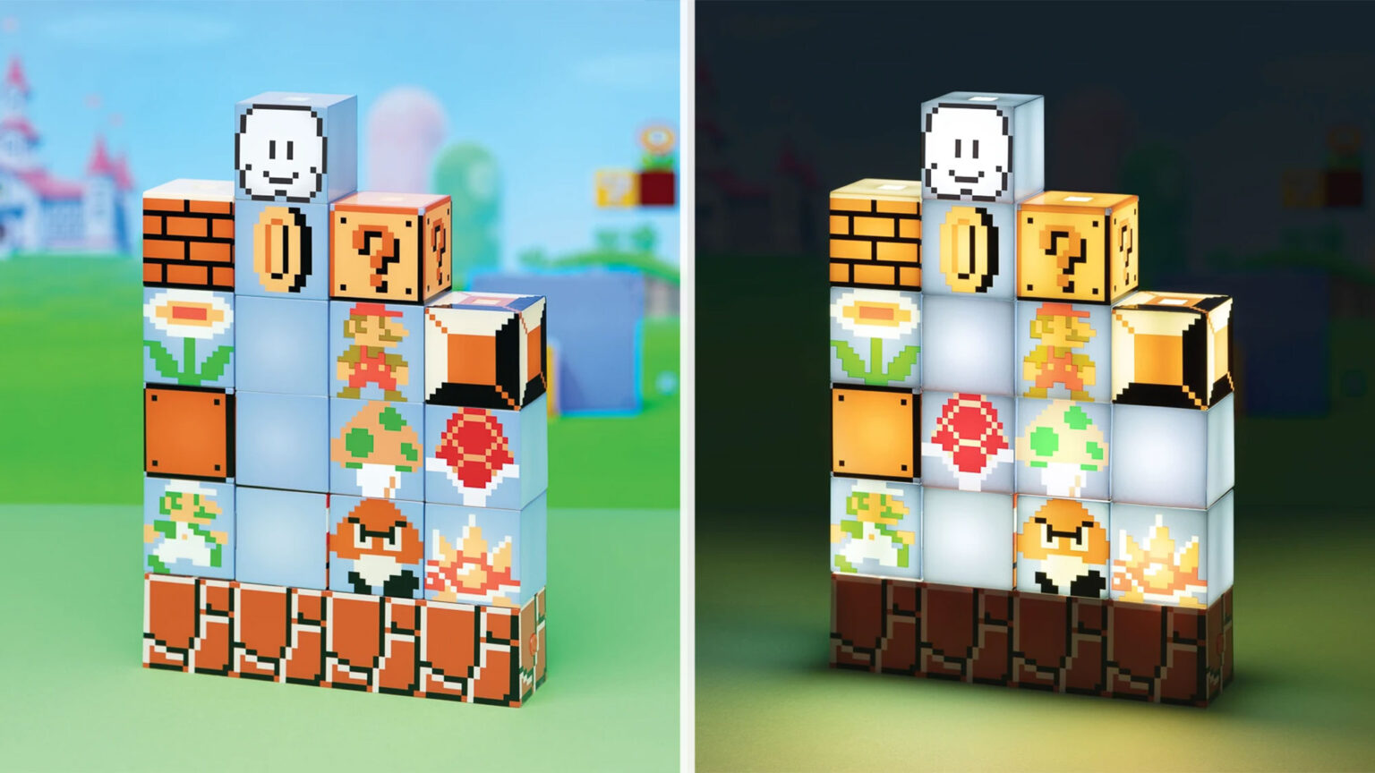 Super Mario Bros Build A Level Light: 16 Stackable Lights For Super ...