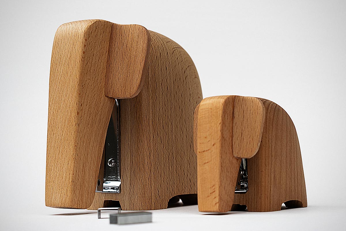 Forget About Regular Staplers Because Wooden Elephant Stapler Is A Thing