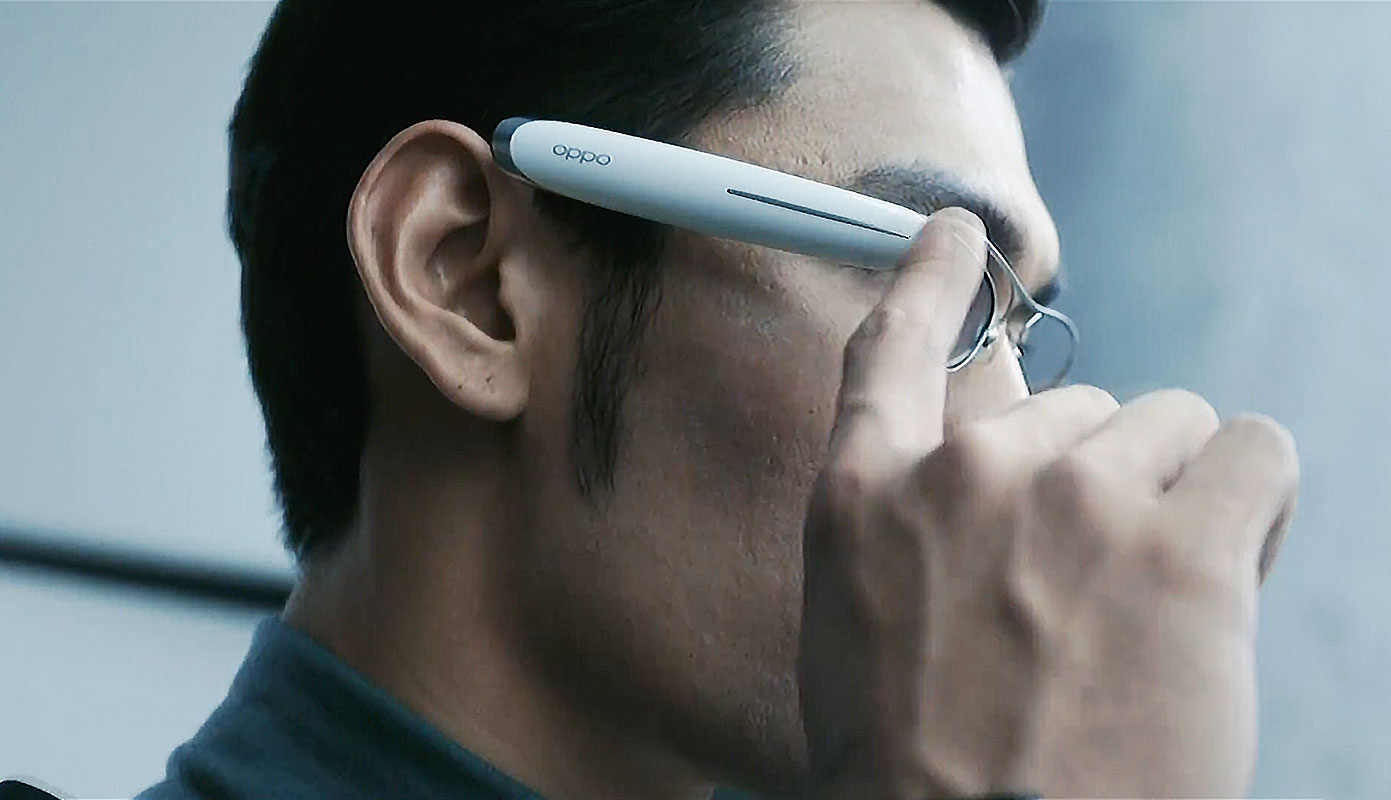 Oppo Air Glass Is Monocle Smart Glass That Requires A Frame To Attach ...