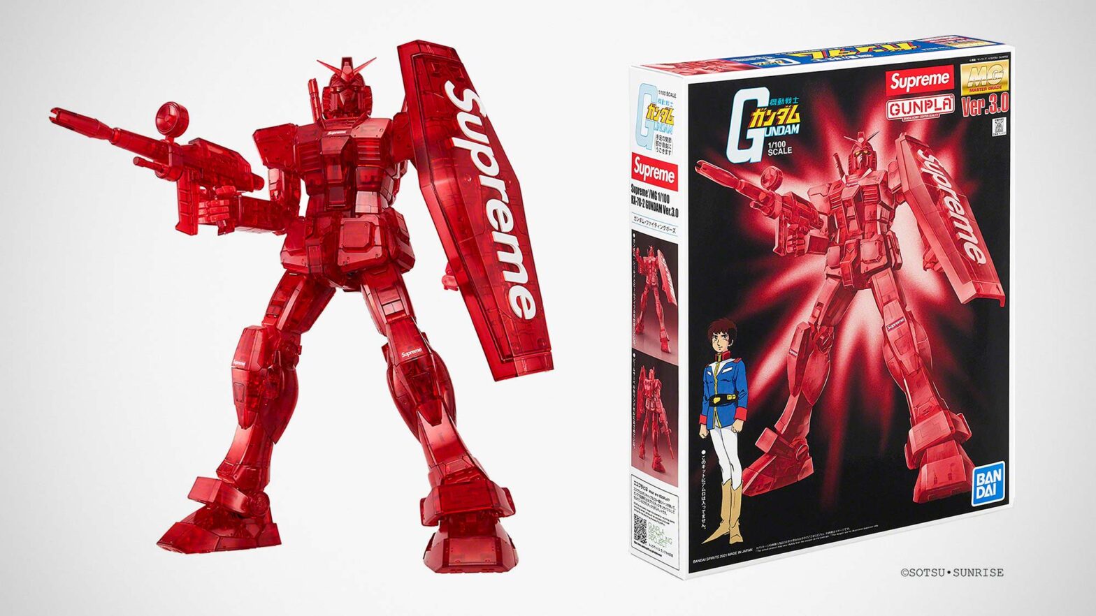 Supreme Fall-Winter 2021 Collection Includes An All-Red Gundam RX-78-2 ...