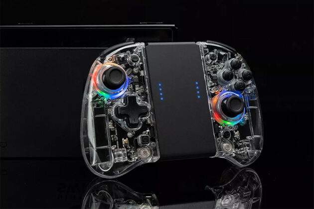 NYXI Transparent Joy-pad for Nintendo Switch: Larger, Transparent, And ...
