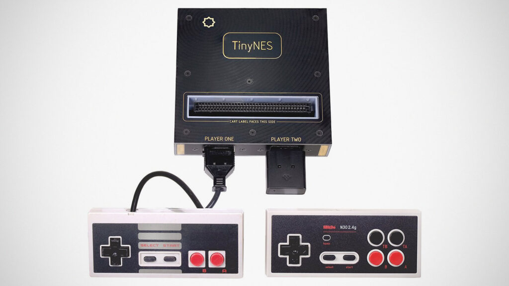 This NES Clone Is No Wider Than An Original NES Cartridge Which It Can ...