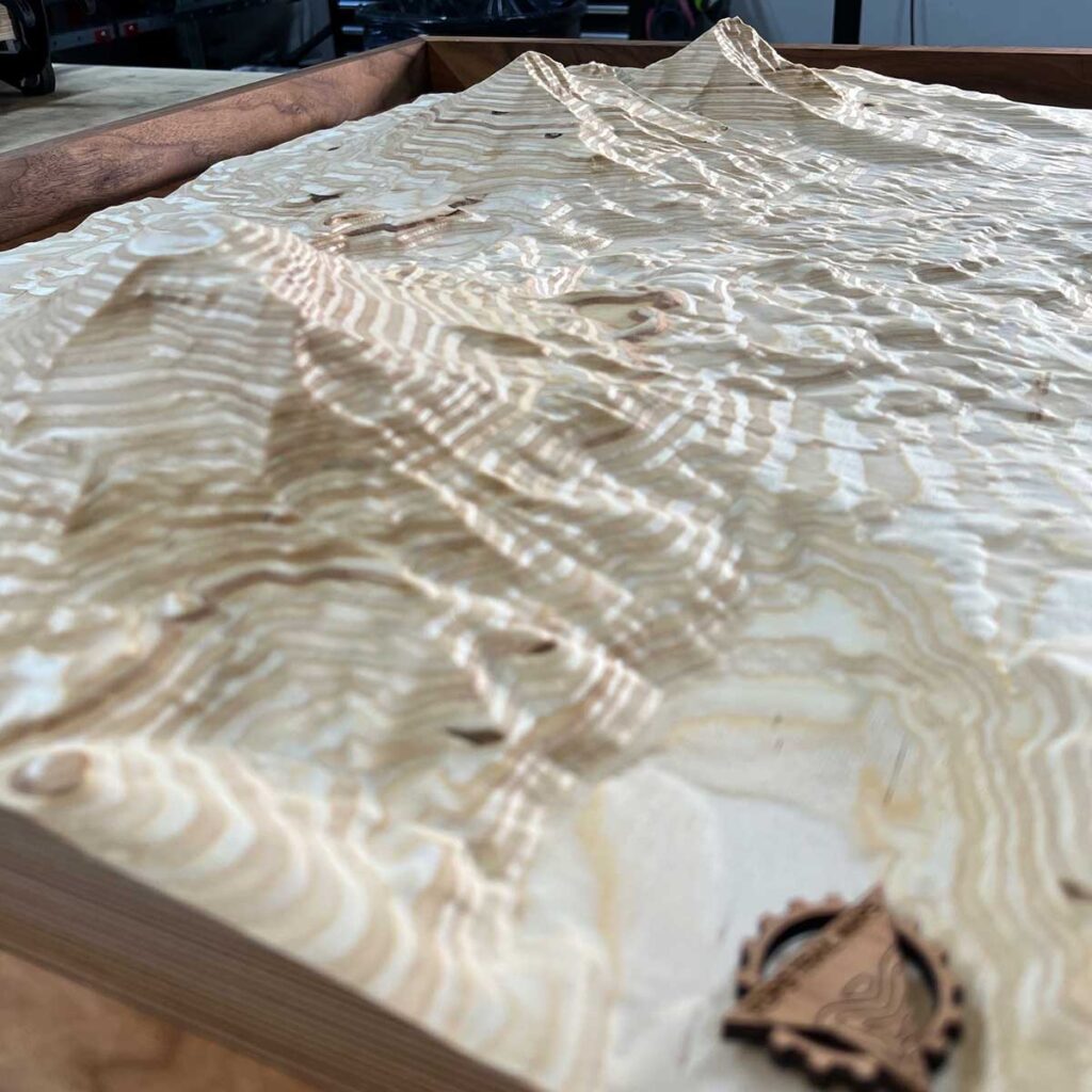 Topo Trail Maps: Super Cool Custom 3D Wooden Maps