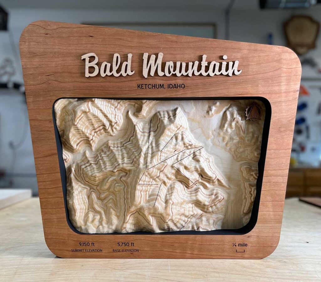 Topo Trail Maps: Super Cool Custom 3D Wooden Maps