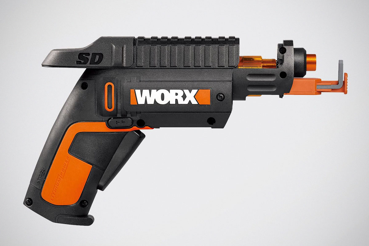 WORX WX255L SD Power Screwdriver Has A Cylinder Bits Holder, Slides To ...