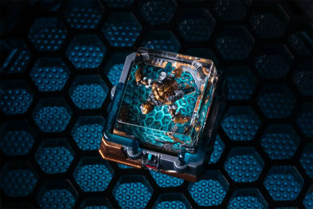Dwarf Factory Mecha Series Artisan Keycaps: Robotic Armored Animal ...