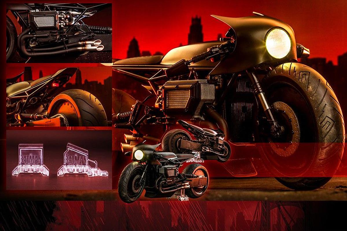 Hot Toys The Batman Batcycle 1/6th Scale Collectible Vehicle Goes ...