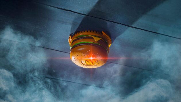 Big Mac Smoke Detector Triggers McDelivery When It Detects A Burned Meal