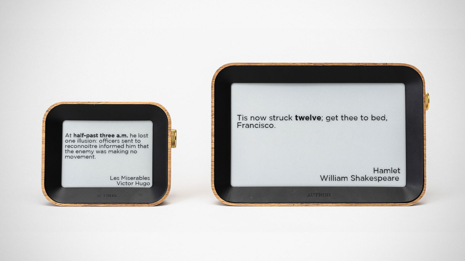 This Is Author Clock, It Spells Out Time Using Literary Quotes