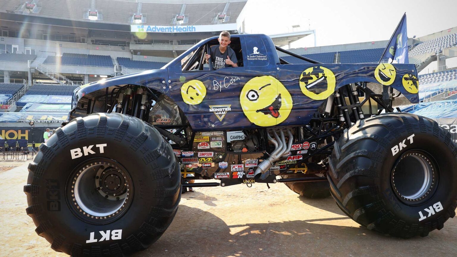 Monster Jam Custom Designed Monster Truck And Die-cast Toy For St. Jude