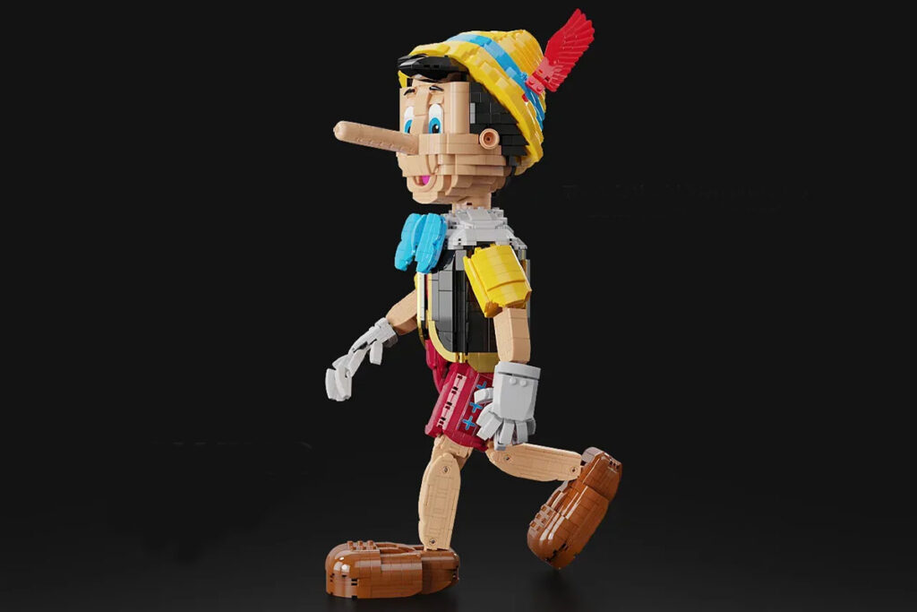 Proposed LEGO Ideas Brick-built Pinocchio Figure Has A Growing Nose!