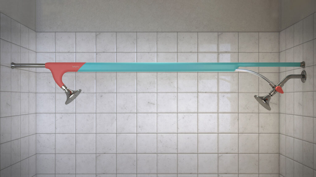 Tandem Shower By Boona: Two Showerheads For Showering Together!