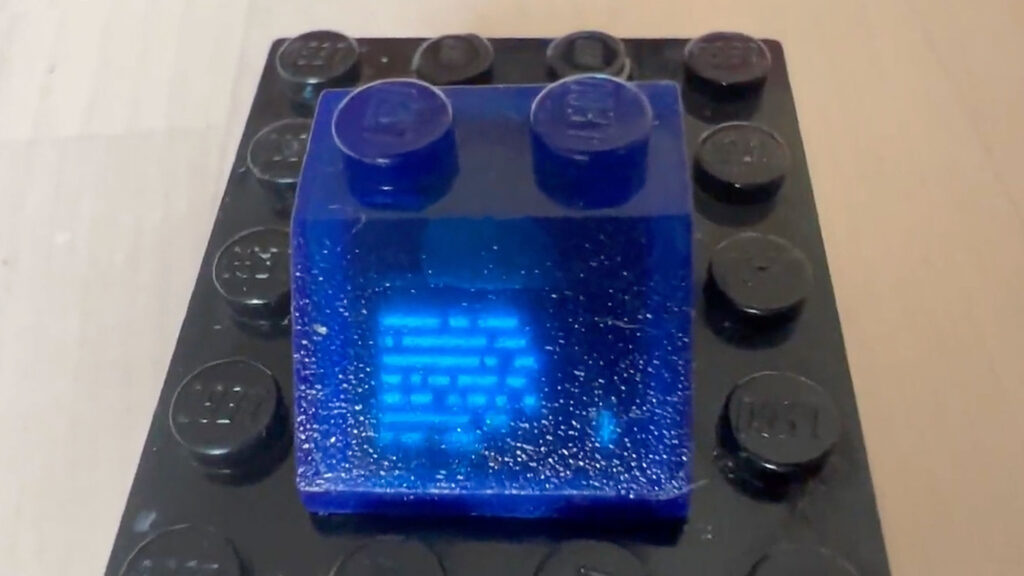 Someone Made A Custom LEGO Slope 45 2 x 2 Brick With A Working Display