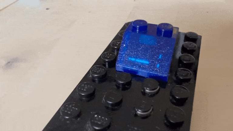 Someone Made A Custom LEGO Slope 45 2 x 2 Brick With A Working Display