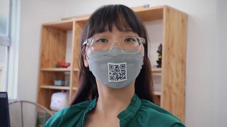 Scanning The QR Code On This Mask Will Reveal The Lower Face Of The ...