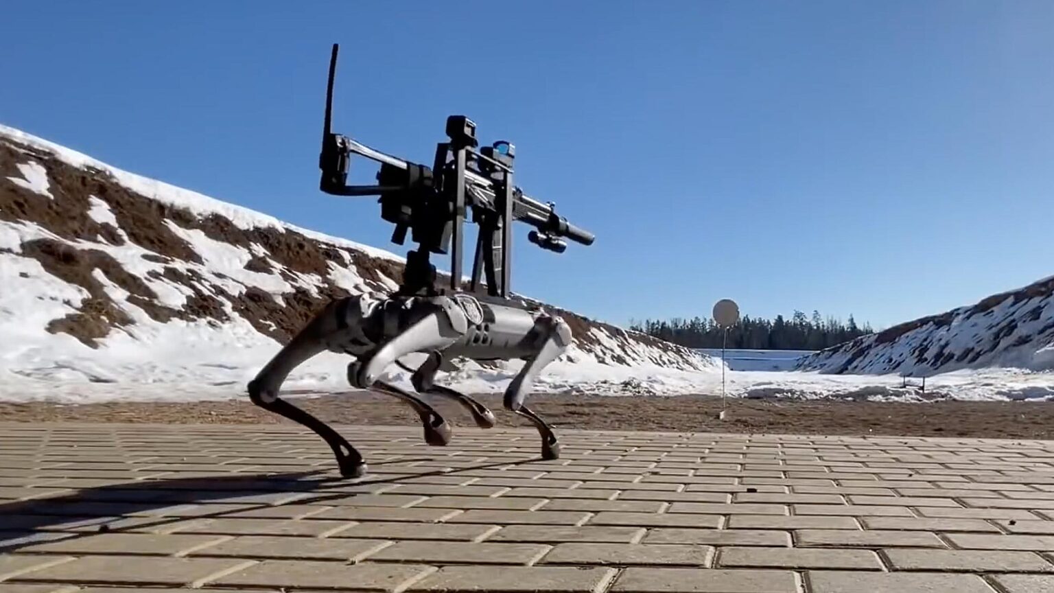 Robot Dog Armed With Submachine Gun Is Stuff Nightmares Are Made Of