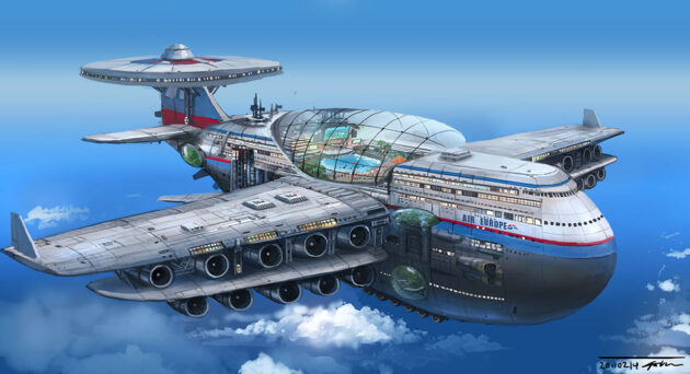 Sky Cruise Is An Enormous Nuclear-power Flying Hotel Concept