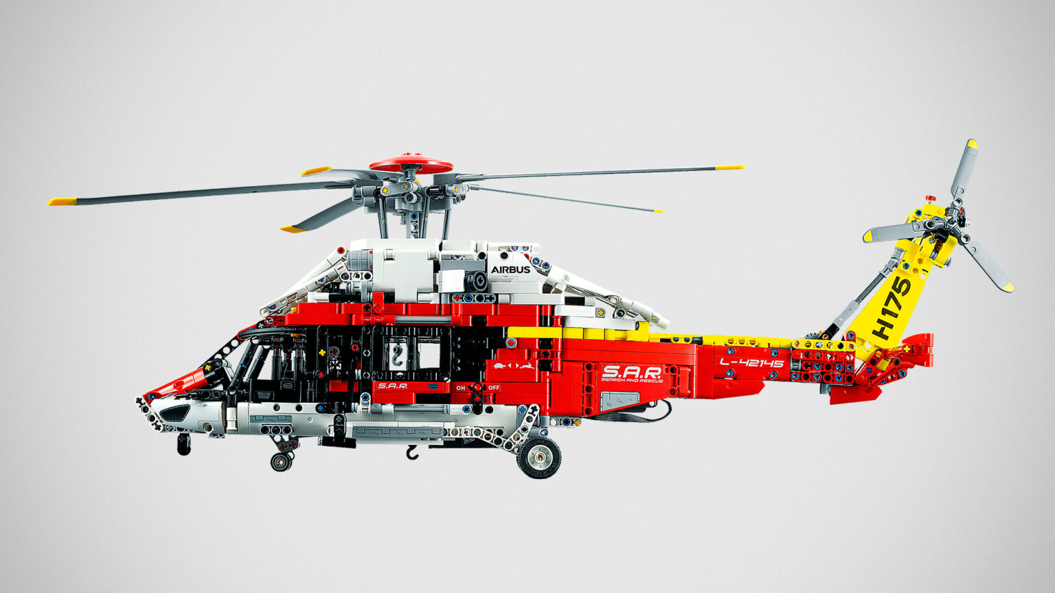 LEGO Technic Airbus H175 Rescue Helicopter: Motorized Rotors, Winch ...