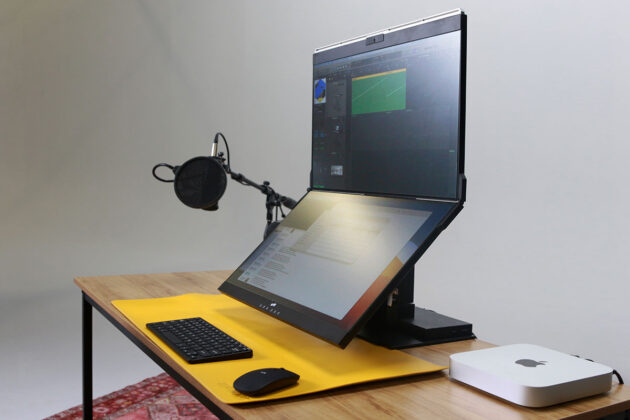 Mobile Pixels Geminos Stacked: Dual Screen Setup Goes Vertical!