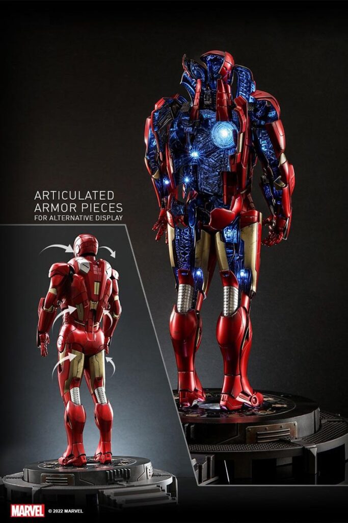 Hot Toys Iron Man 3 Iron Man Mark VII (Open Armor Version) 1/6th Scale ...